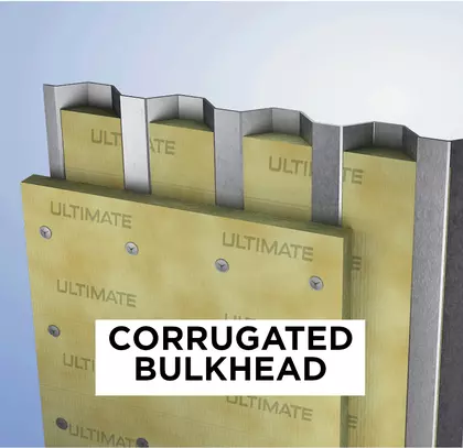 Steel Corrugated Bulkhead A60 Full Comfort | Isover Technical Insulation