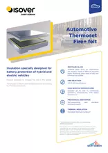 Automotive Thermoset Fire+ felt | Isover Technical Insulation